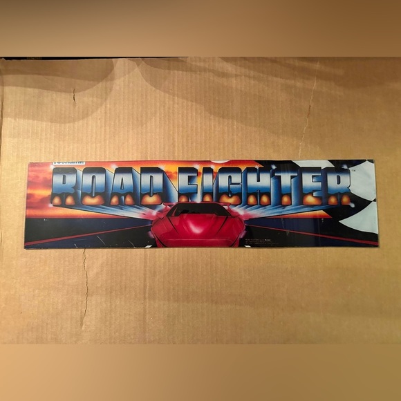 Video Games & Consoles | Road Fighter Arcade Video Game Marquee Sign ...